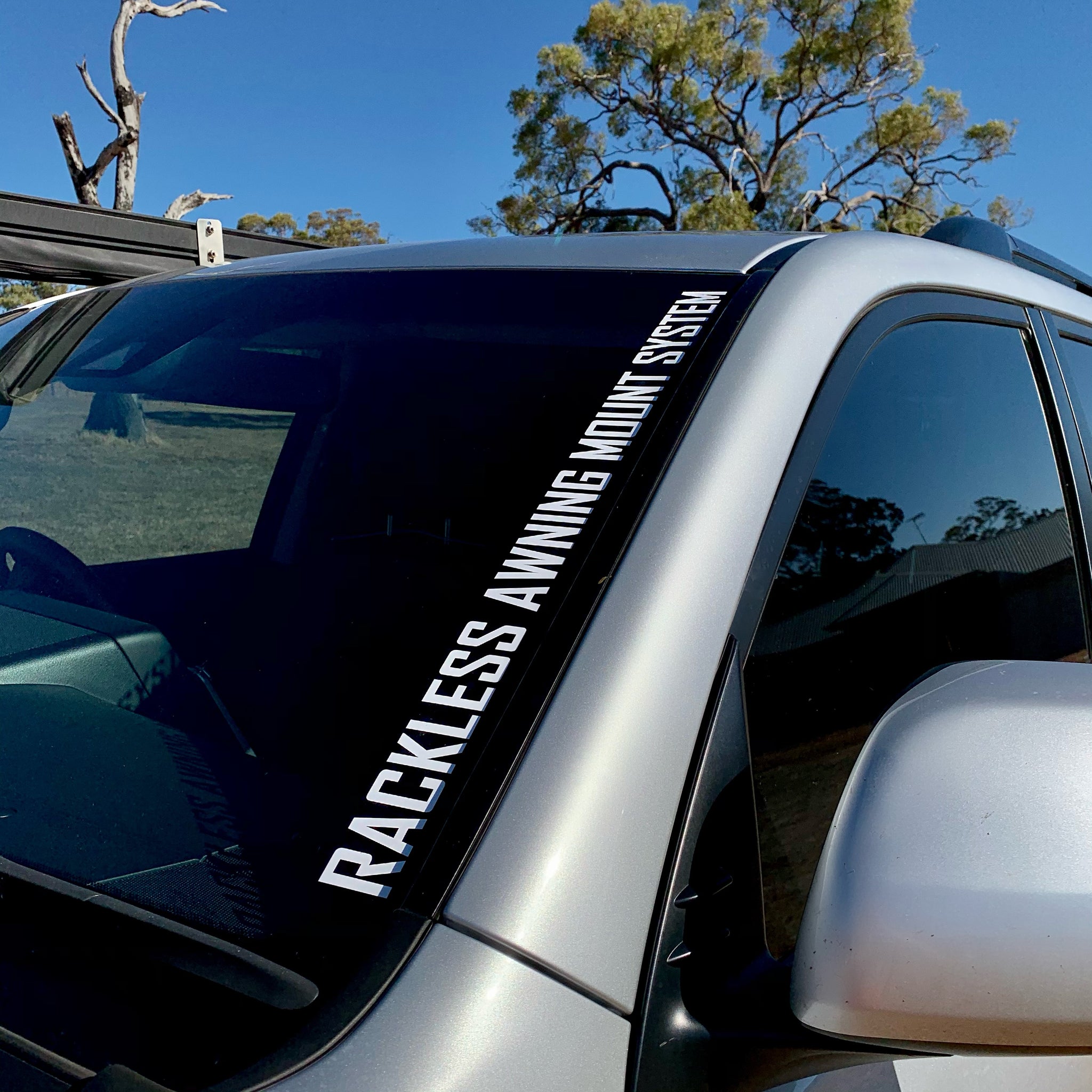 Rackless Awning Mount System Decal